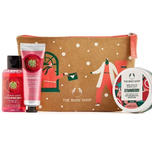 The Body Shop | Bags | New Strawberry Mini Gift Set By The Body Shop ...